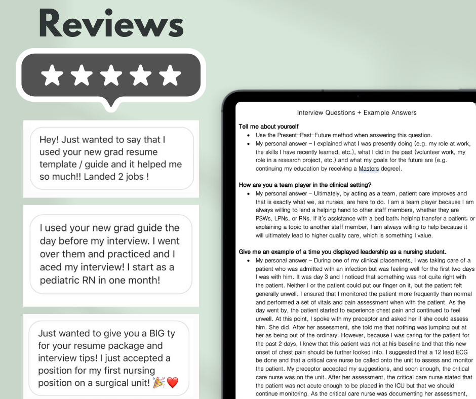 Resume & Interview Guide – NurseIQ