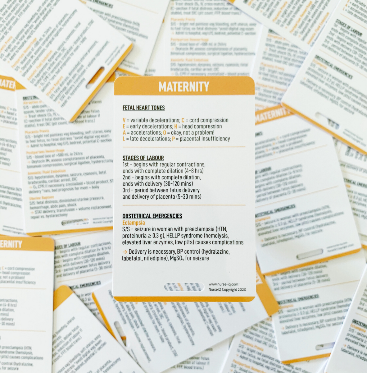 Maternity Nursing Reference Cards – NurseIQ