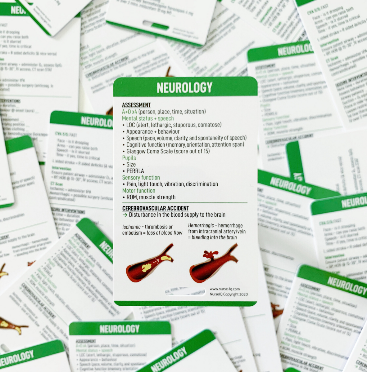 Neurology Nursing Reference Cards – NurseIQ