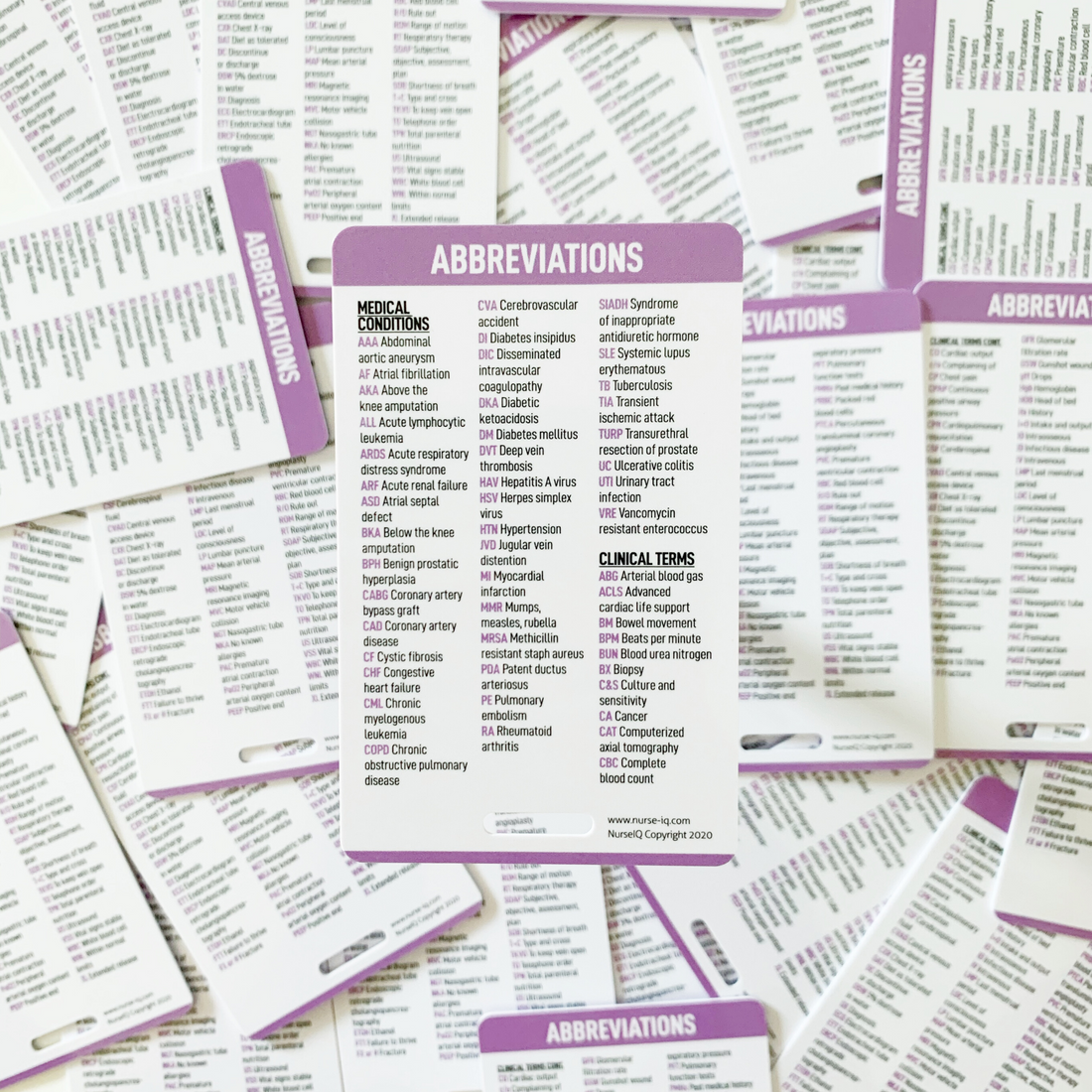 REFERENCE CARDS – NurseIQ